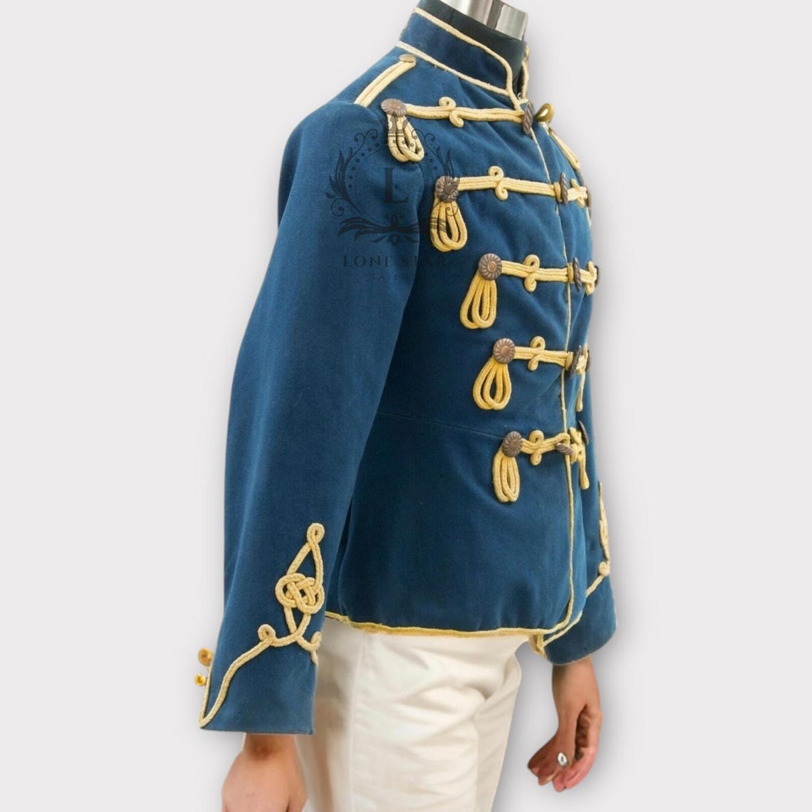 Men's Navy Blue Scottish Military Uniform Royal Coat Scottish Vintage ...