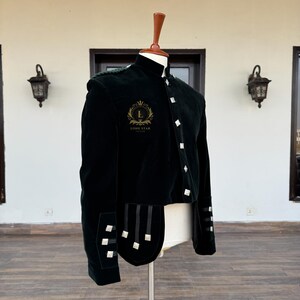 Men's Dark Green Scottish Regulation Kilt Jacket Custom Made Highland ...