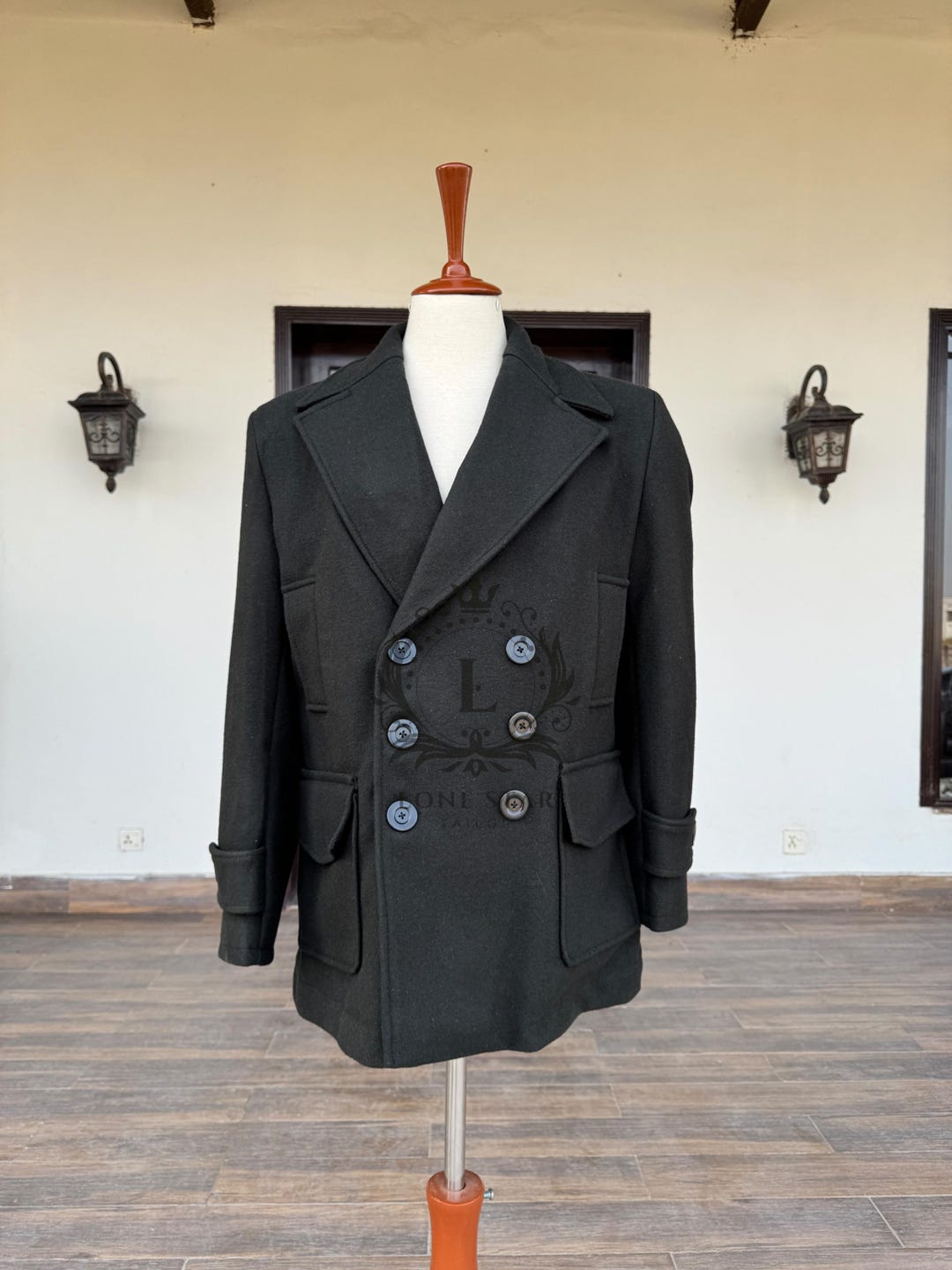 Men's Wool Customise Fashion Coat Handcrafted Tailor Wool Coat Scottish ...