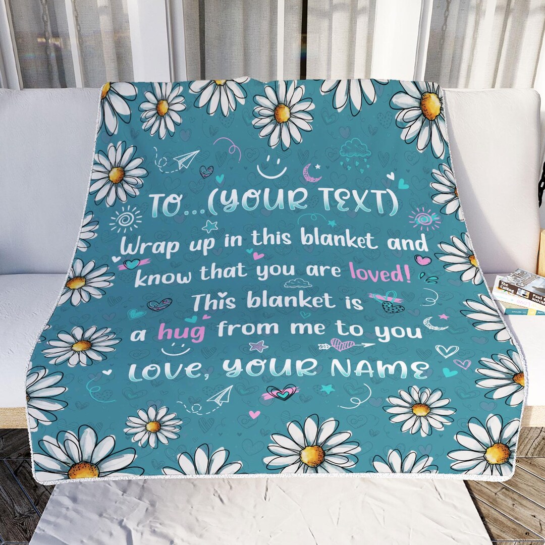 Custom Name Get Well Soon Blanket, Personalized Blanket With Name, Get ...