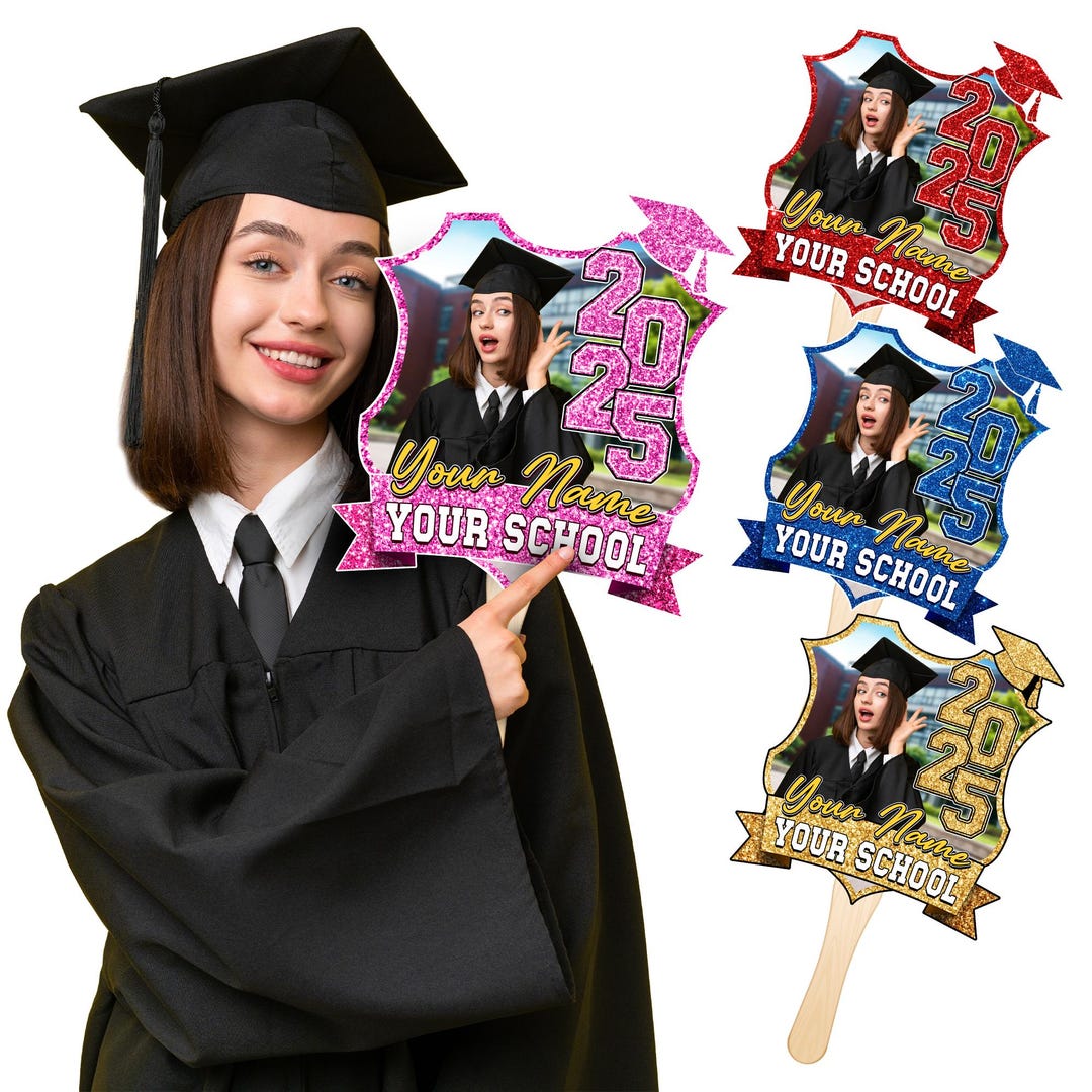 Custom Face on a Stick, Graduation Big Head Cutout, Fat Head Sticks ...