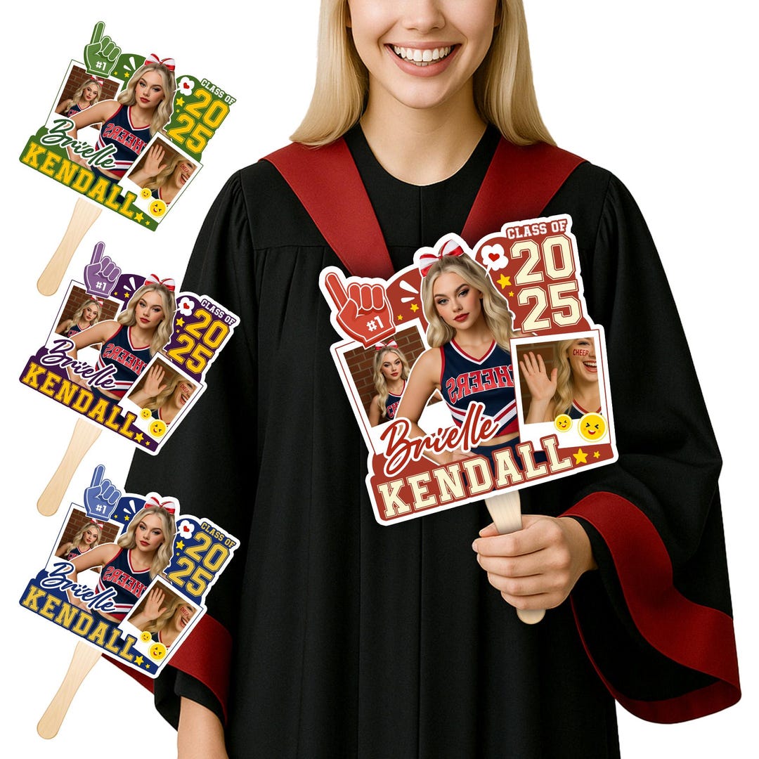 Custom Face on a Stick, Graduation Big Head Cutout, Fat Head Sticks ...