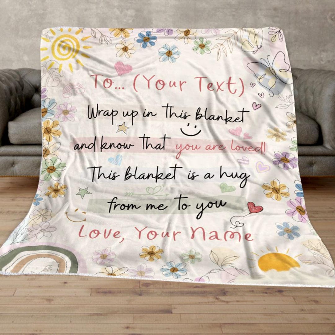 Personalized Get Well Soon Blanket, Custom Get Well Soon Blanket, Get ...