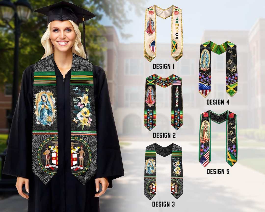 Jamaica Graduation Sash, Jamaica American Flag Graduation Sash 2025 ...