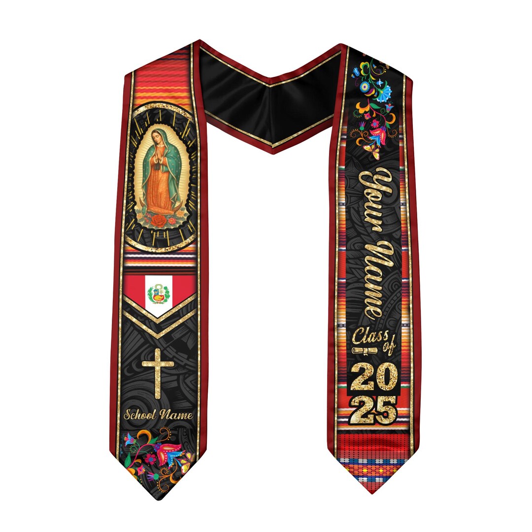 Personalized Peruvians American Flag Graduation Sash 2025, Peru ...