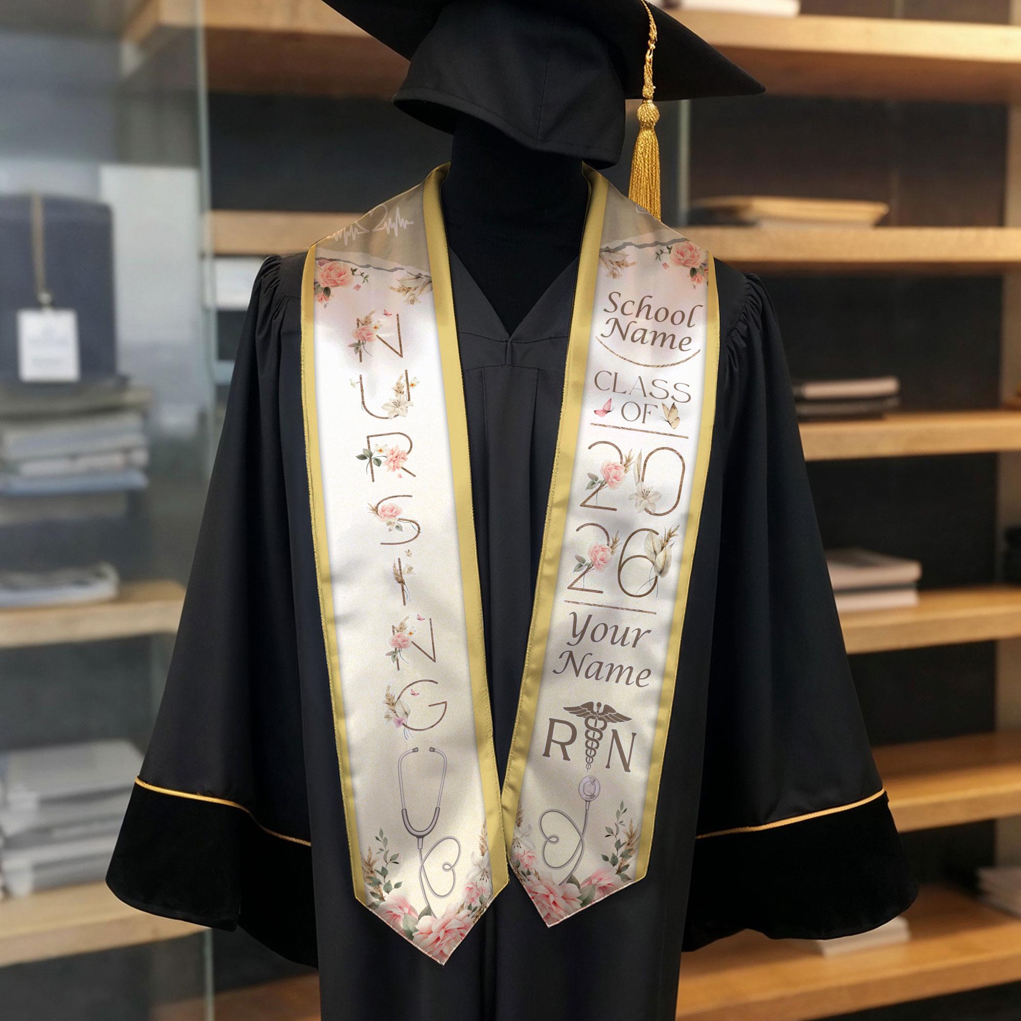 Customized Nursing Stole, RN Stole Nursing Stole Graduation 2026 ...