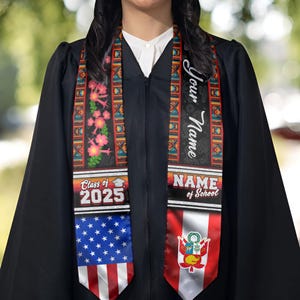 Personalized Peruvians American Flag Graduation Sash 2025, Peru ...