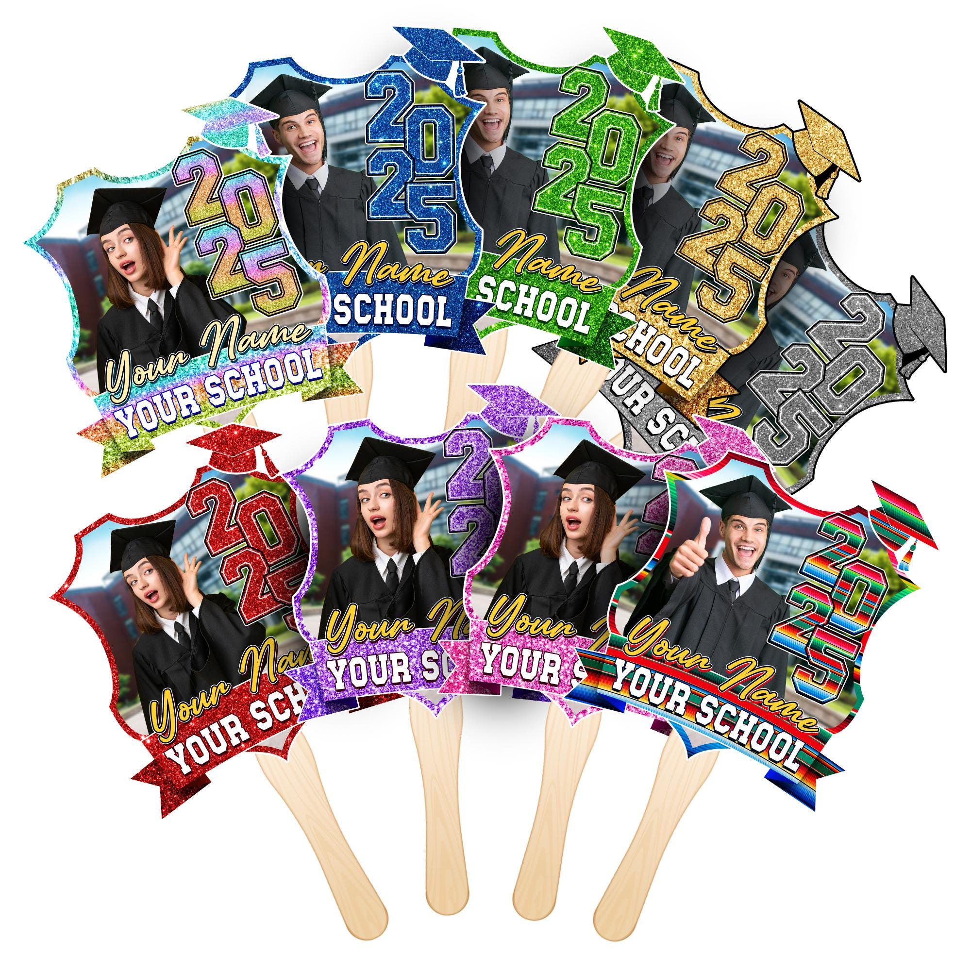 Custom Face on a Stick, Graduation Big Head Cutout, Fat Head Sticks ...