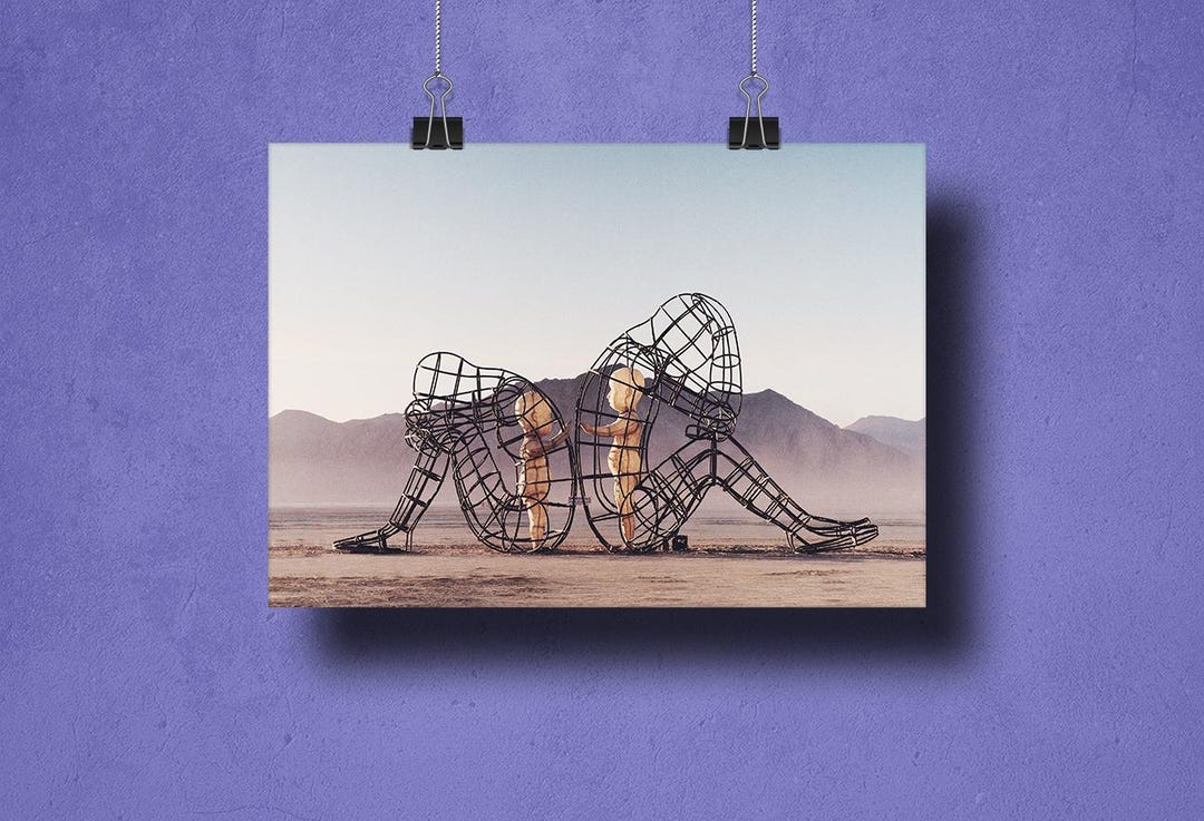 Alexander Milov-two People Turning Their Backs on Each Other Night Time ...