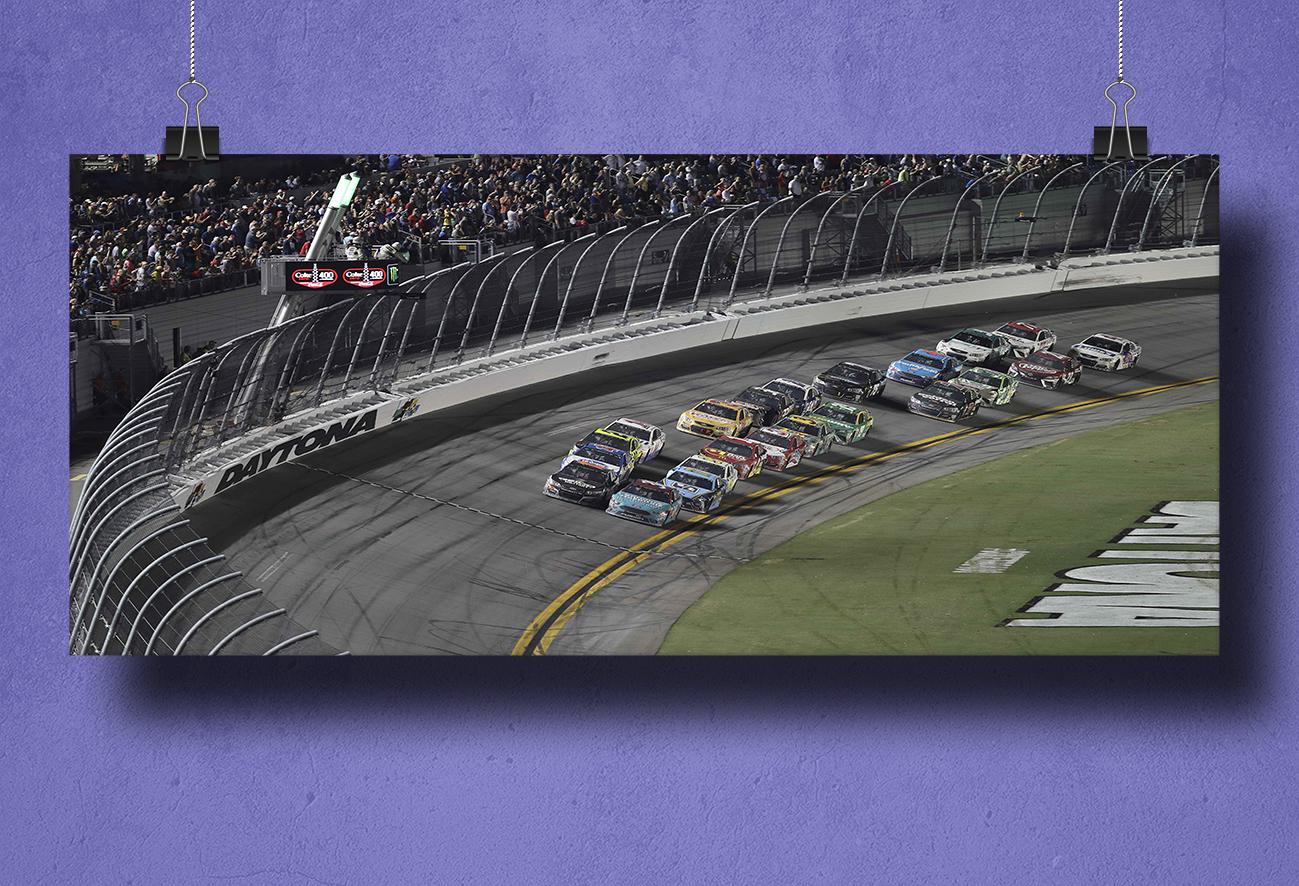 Nascar Race Track Wall Art, Daytona International Speedway Canvas ...