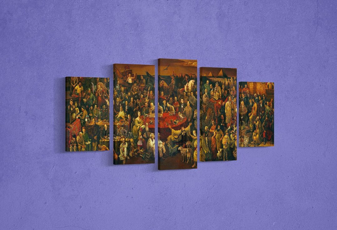 103 Famous People Canvas Art, Huge Poster Home Decor, Discussing the ...