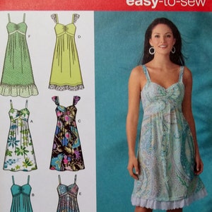 Misses' Easy to Sew Sundress Simplicity 4119 Sewing Pattern, Ruffled ...