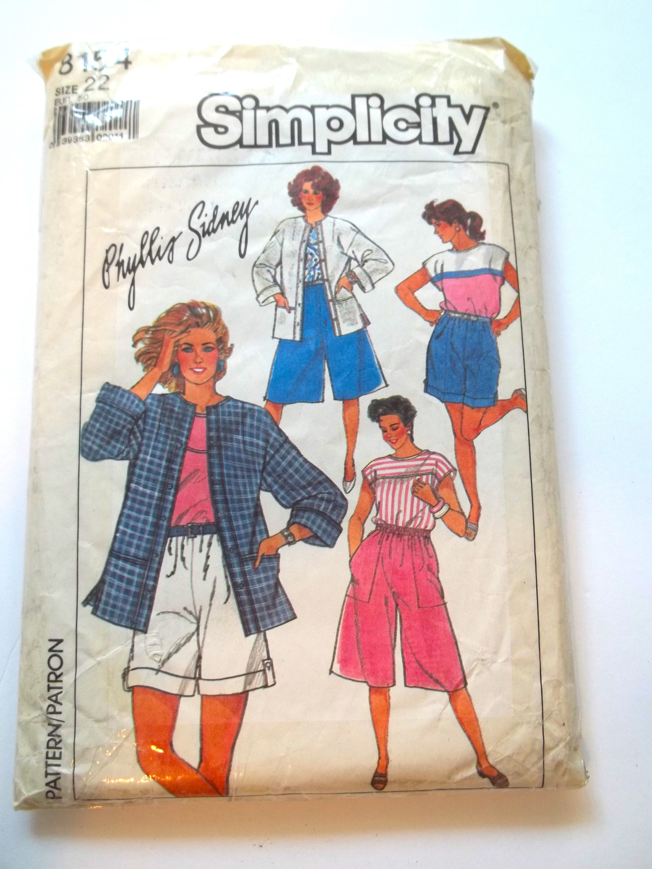 Plus Size Summer Outfits Simplicity 8154 Sewing Pattern Full - Etsy
