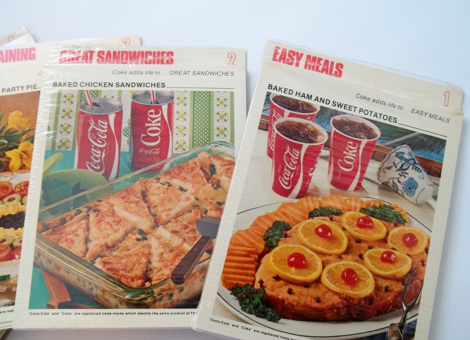 Coca Cola Recipe Box with Recipes 6 Sets of Recipe Cards 4 | Etsy