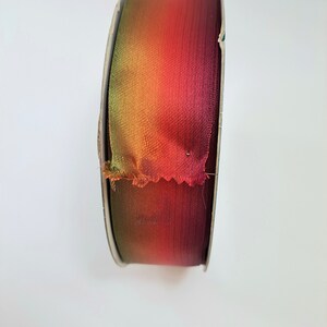 Rust and Green Ribbon, Kirkland Wire Edge Multi Color Ribbon, 1.5 Width ...