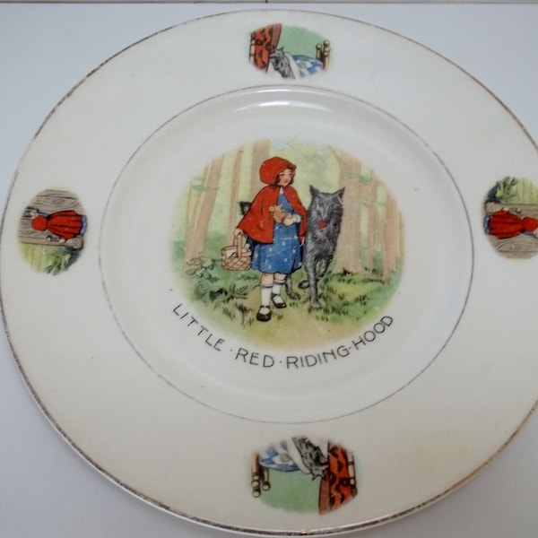 Little Red Riding Hood Plate - Etsy