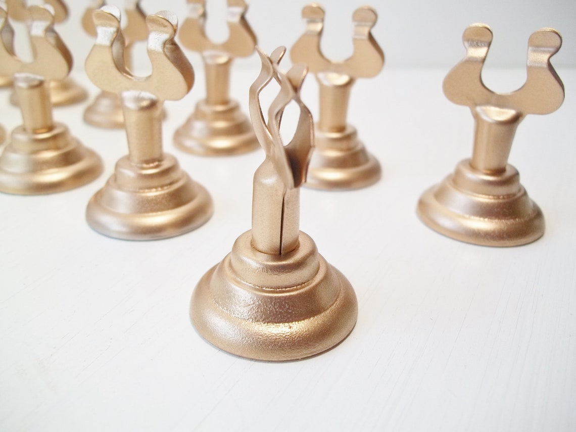 Gold Table Number Holder Wedding Place Card Holder STYLE A Set | Etsy