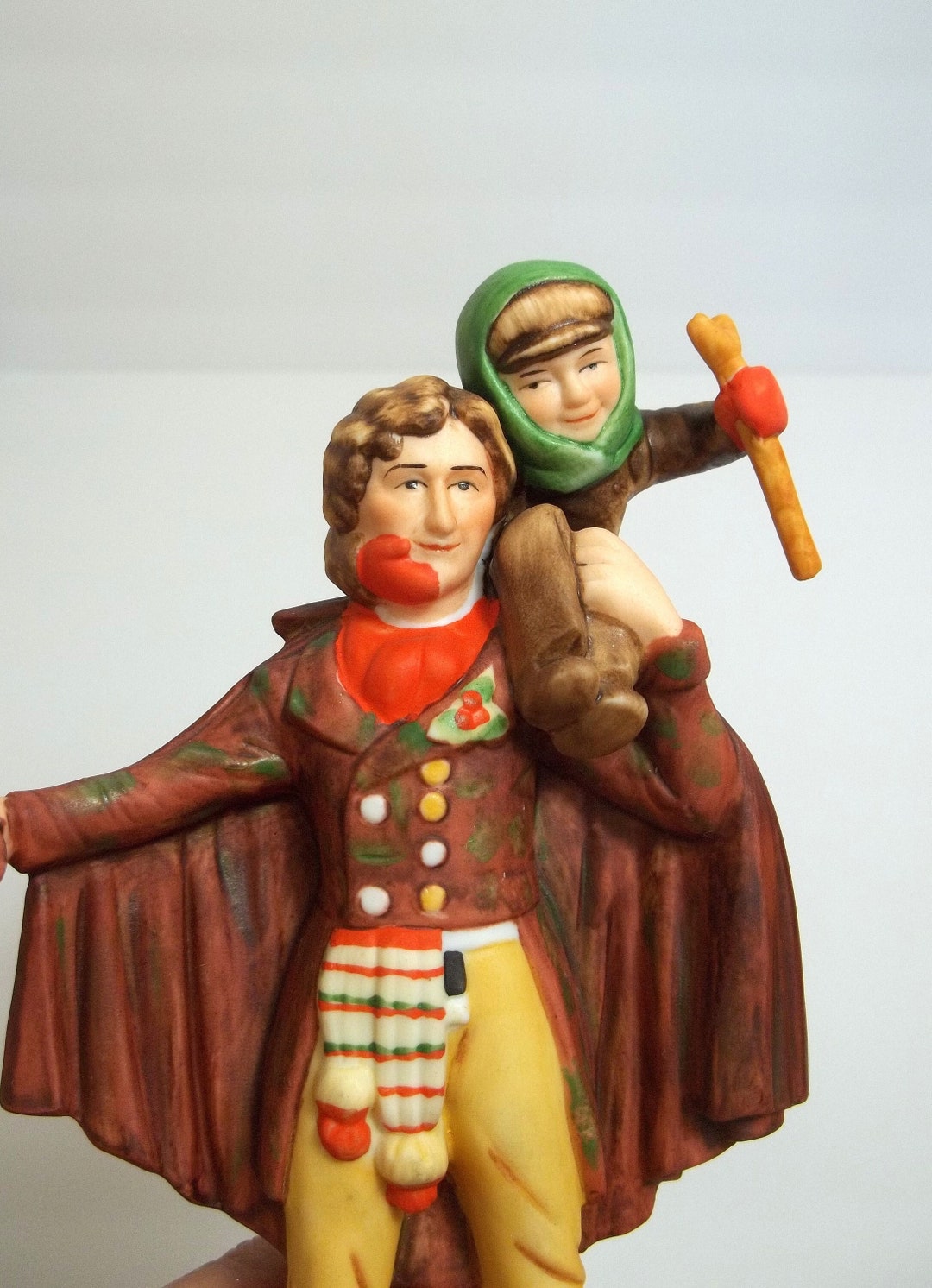 Norman Rockwell tiny Tim Figurine 1974 Hand Painted & Hand Crafted Bob ...