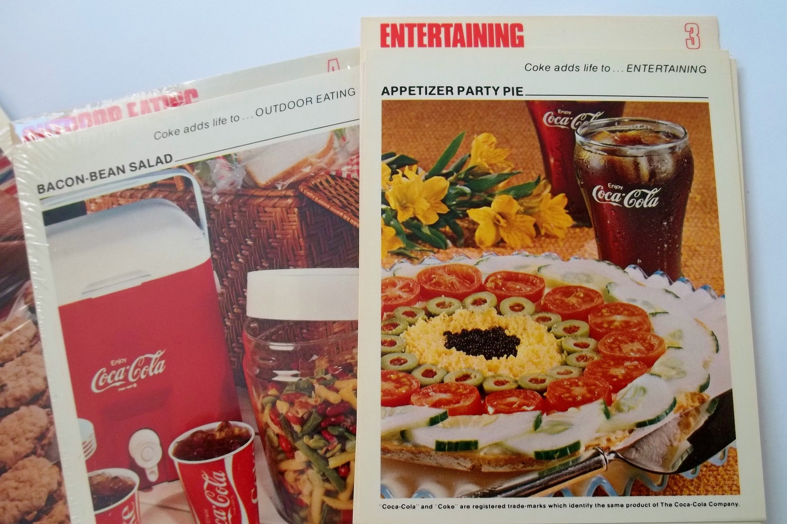 Coca Cola Recipe Box with Recipes 6 Sets of Recipe Cards 4 | Etsy