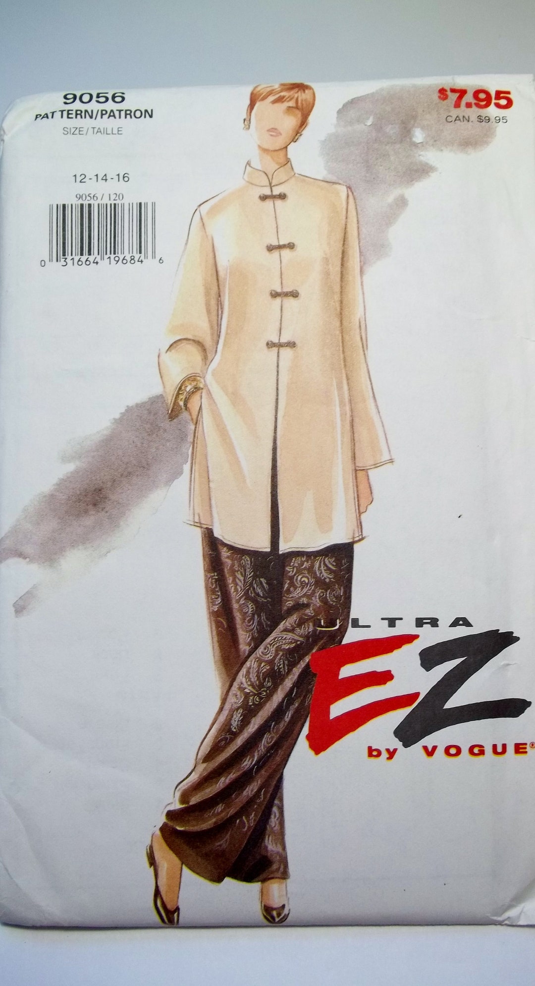 Misses' Easy to Sew Vogue 9056 Sewing Pattern Loose Fit Tunic W ...