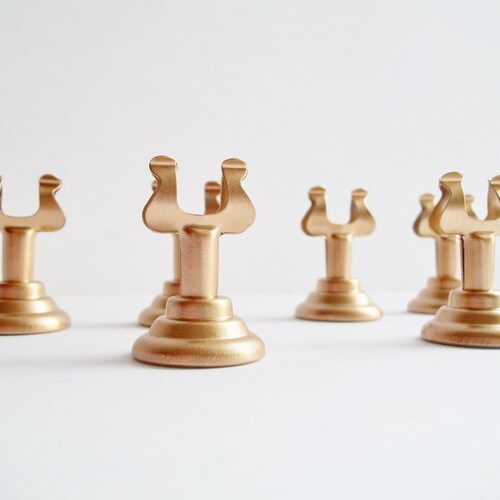Gold Table Number Holder Table Card Holders Wedding Menu - Etsy