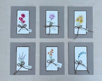 Hand-painted Custom Watercolor Birthday Card - Etsy