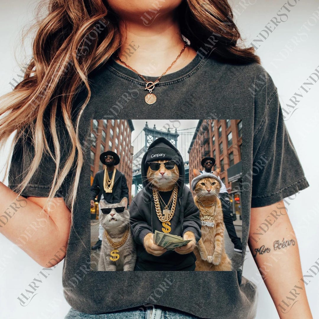 Vintage Gangster Cats Png, Street Gang Cat Png, Funny Cat Digital, Gift ...