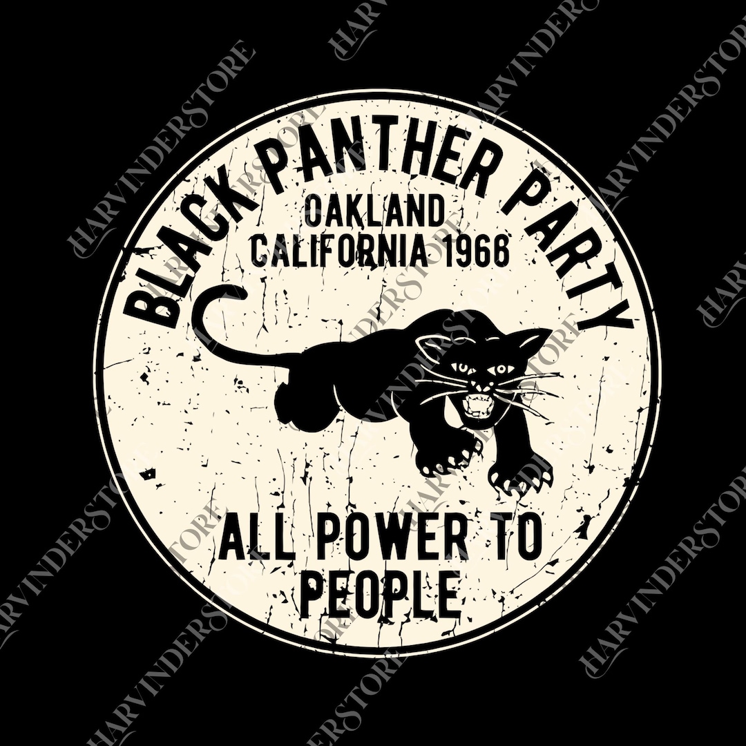 Black Panther Party People Power Logo White Red Black Png, Hip Hop ...