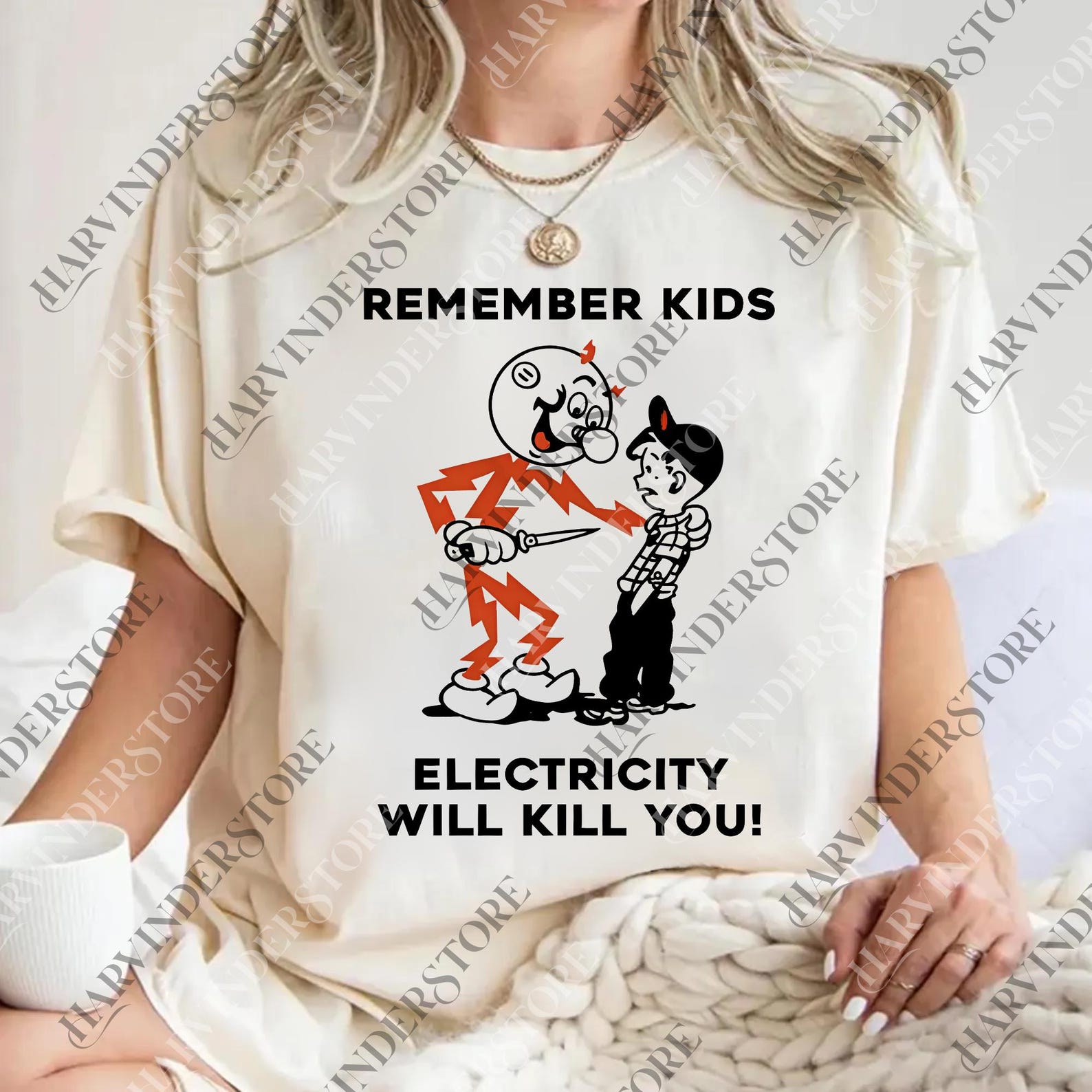 Remember Kids Electricity Will Kill You Png, Vintage Cartoon Png, Funny ...