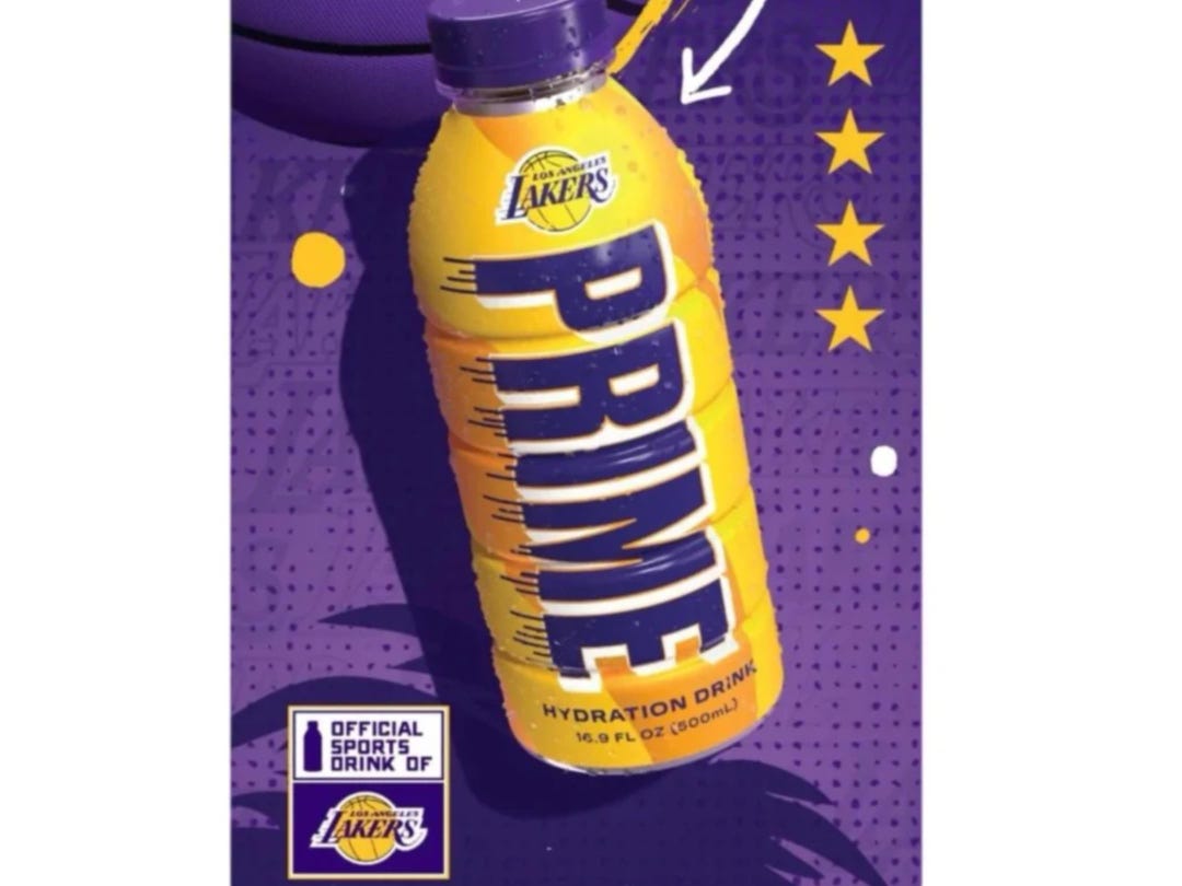 PRIME L A LAKERS DRINK.500ML - Etsy