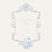 Blue Floral Wedding Crest Frame PNG | Fine Line Design (digital ...