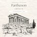 Parthenon Clipart PNG | Greek Temple for Invitations, Logos ...