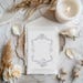 Floral Wedding Crest Frame PNG | Elegant Fine Line Design (digital ...