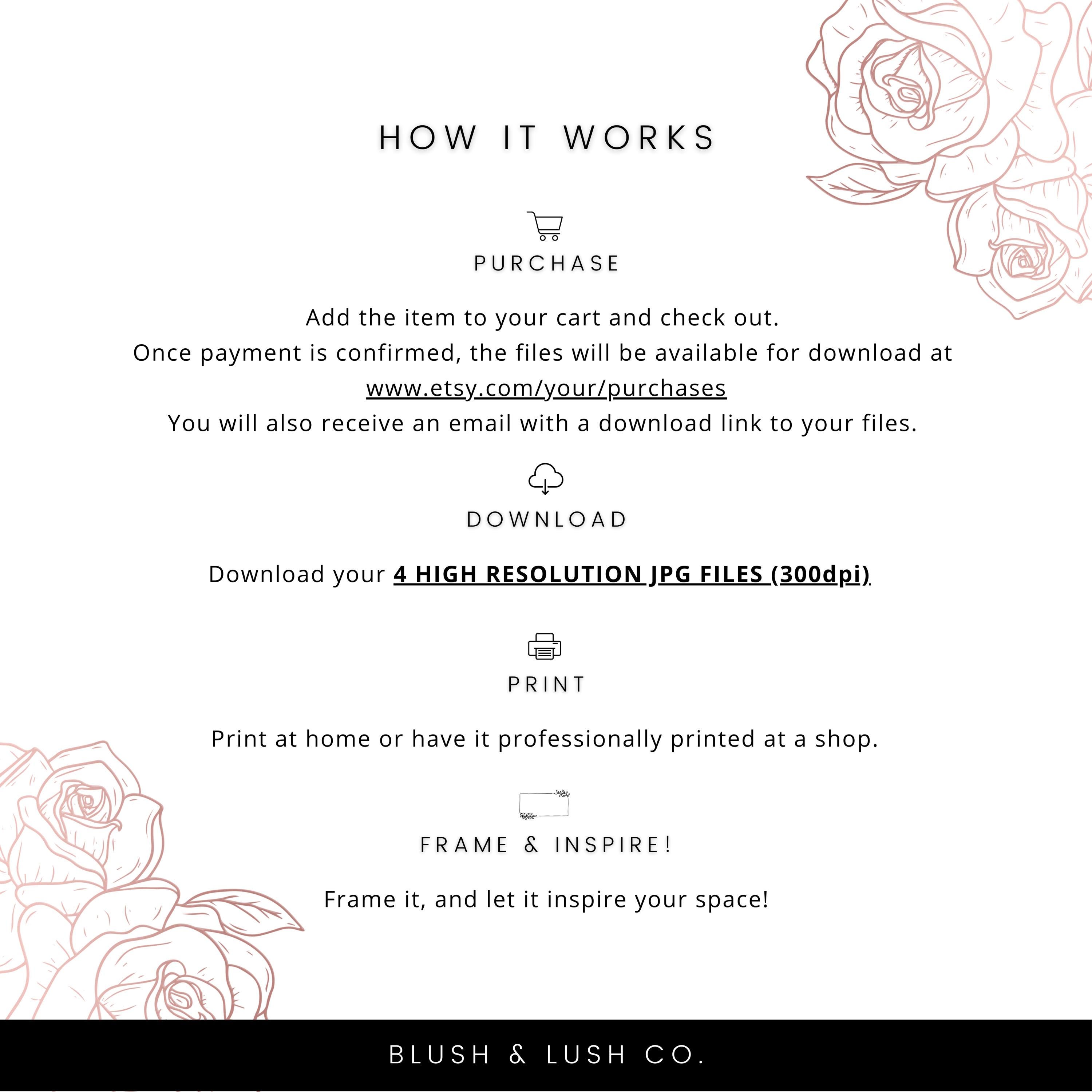 Pink Motivational Poster Pink Wall Art Pink Aesthetic Quote Print ...