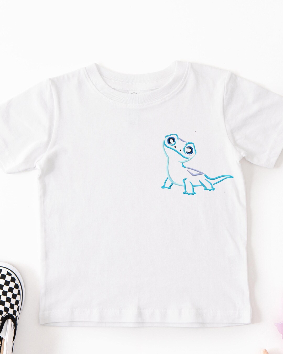 Embroidered Frozen 2 Bruni the Salamander Kids Tshirt: Princess Elsa ...