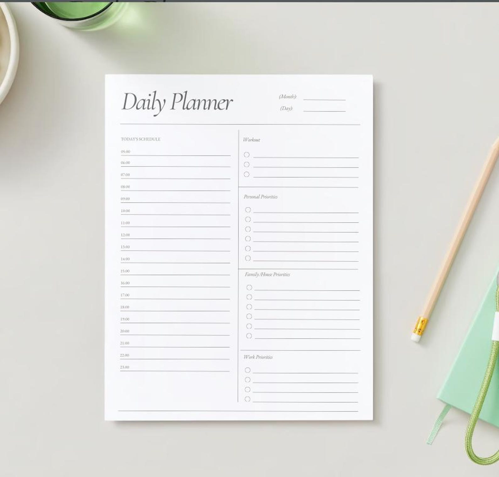 Daily, Weekly , Monthly Checklist Couple Templates - Etsy