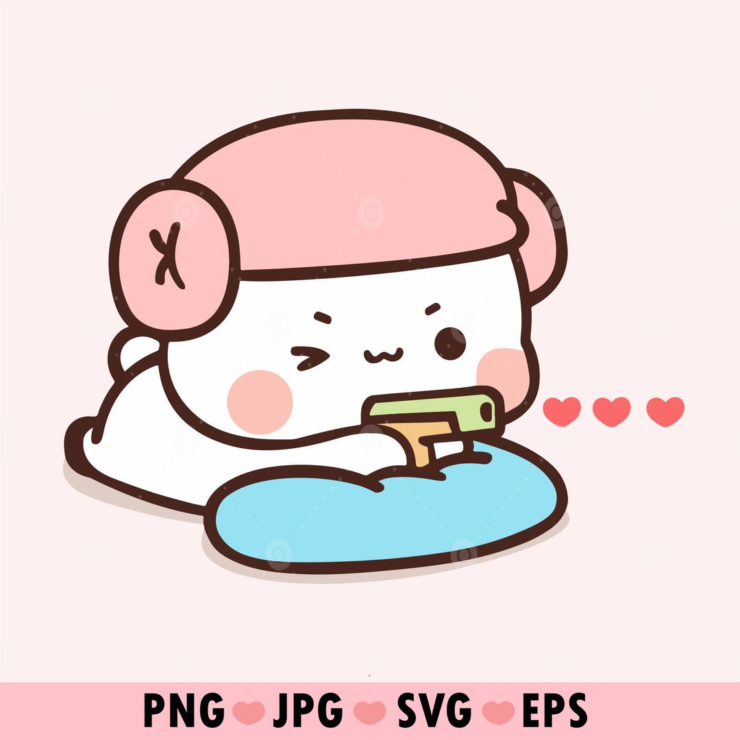 Cute Panda Bear Sniper Love, Kawai Panda Sniping, Lovely Panda Bear Svg ...