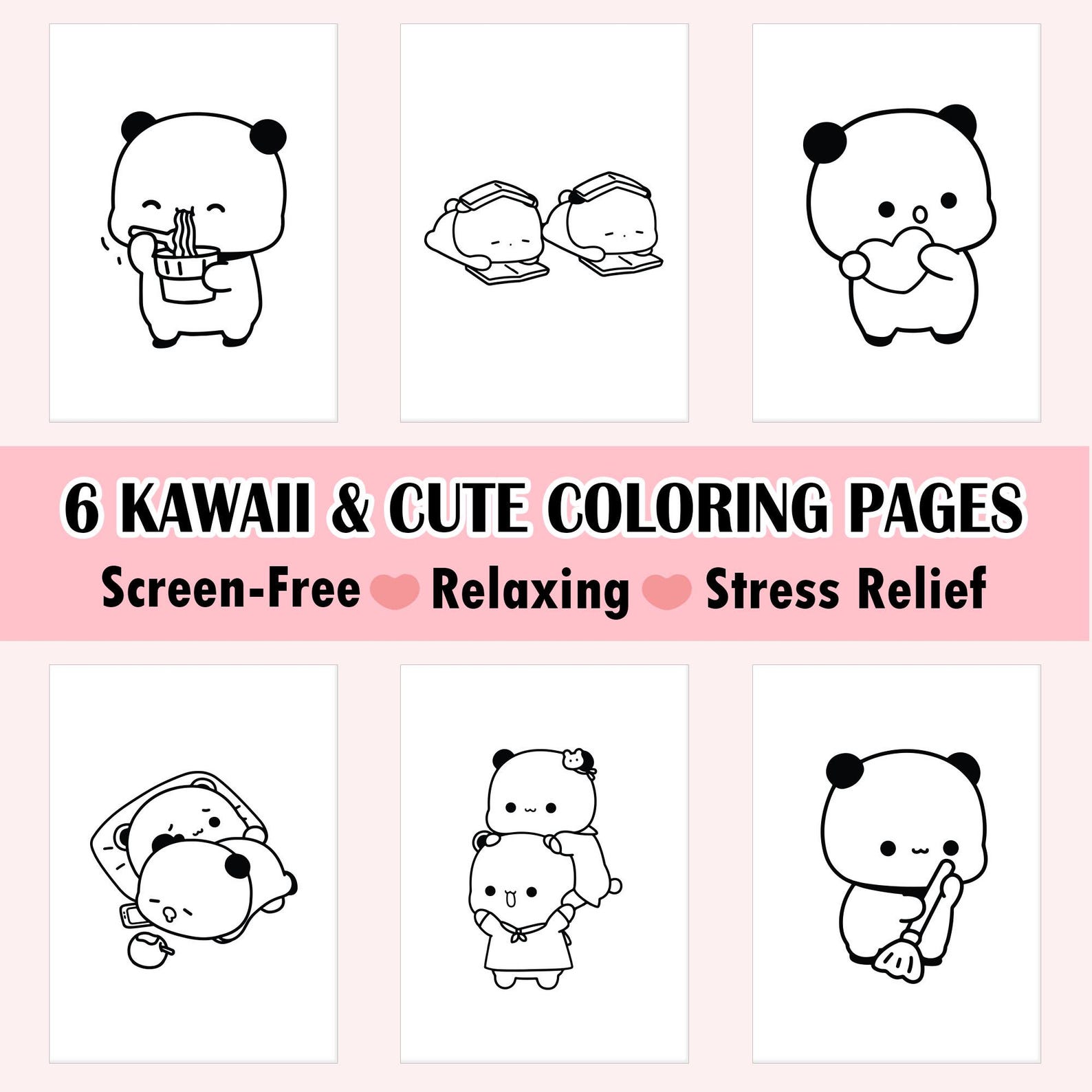 Panda Bear : Super Cute & Kawaii Bubu Dudu Bear Animal Characters ...