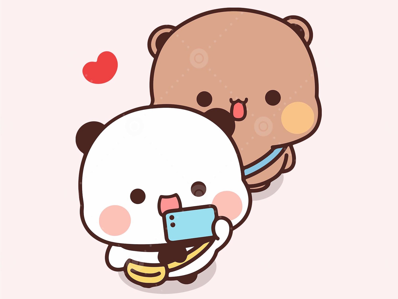 Dudu Bubu Couple, Kawaii Bear Panda, Bubu Dudu Svg, Kawaii Drawing Bear ...
