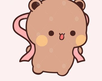 Kawaii Images Png, Cute Couple Panda Bear Svg, Lovely Panda and Bear ...