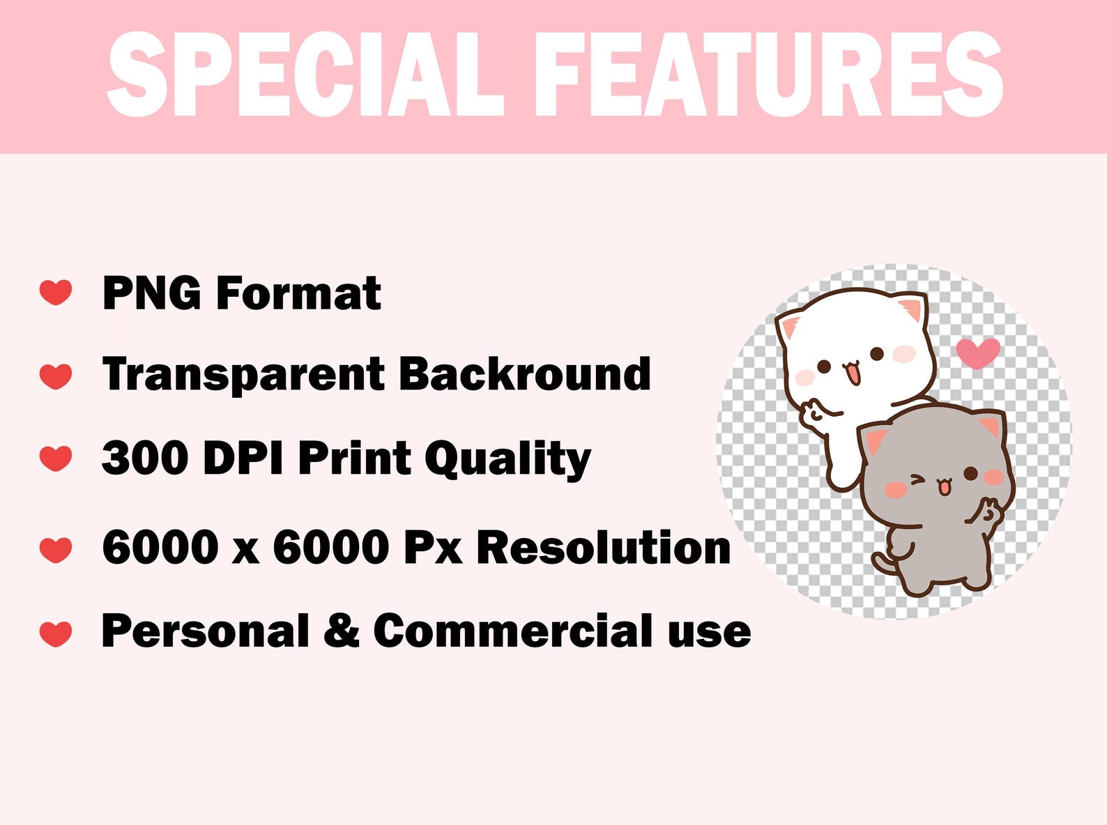 Peach and Goma Bundle PNG, Peach Cat Digital Art, Cute Kitten Download ...