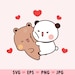 Dudu Bubu Couple, Kawaii Bear Panda, Bubu Dudu Svg, Kawaii Drawing Bear ...