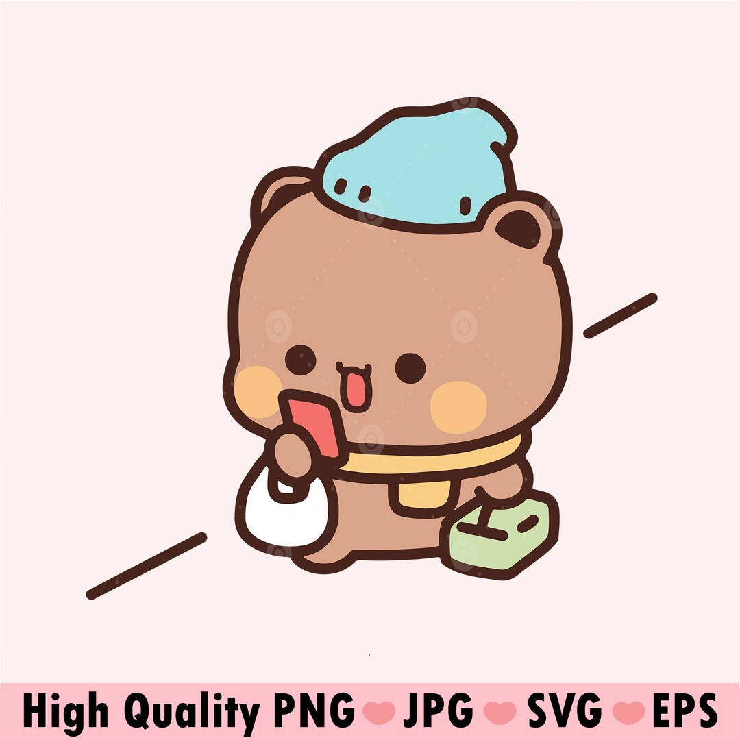 Cute Bear PNG\ Funny Bear Clipart \ Dudu Bubu PNG\ Kawaii Animal ...