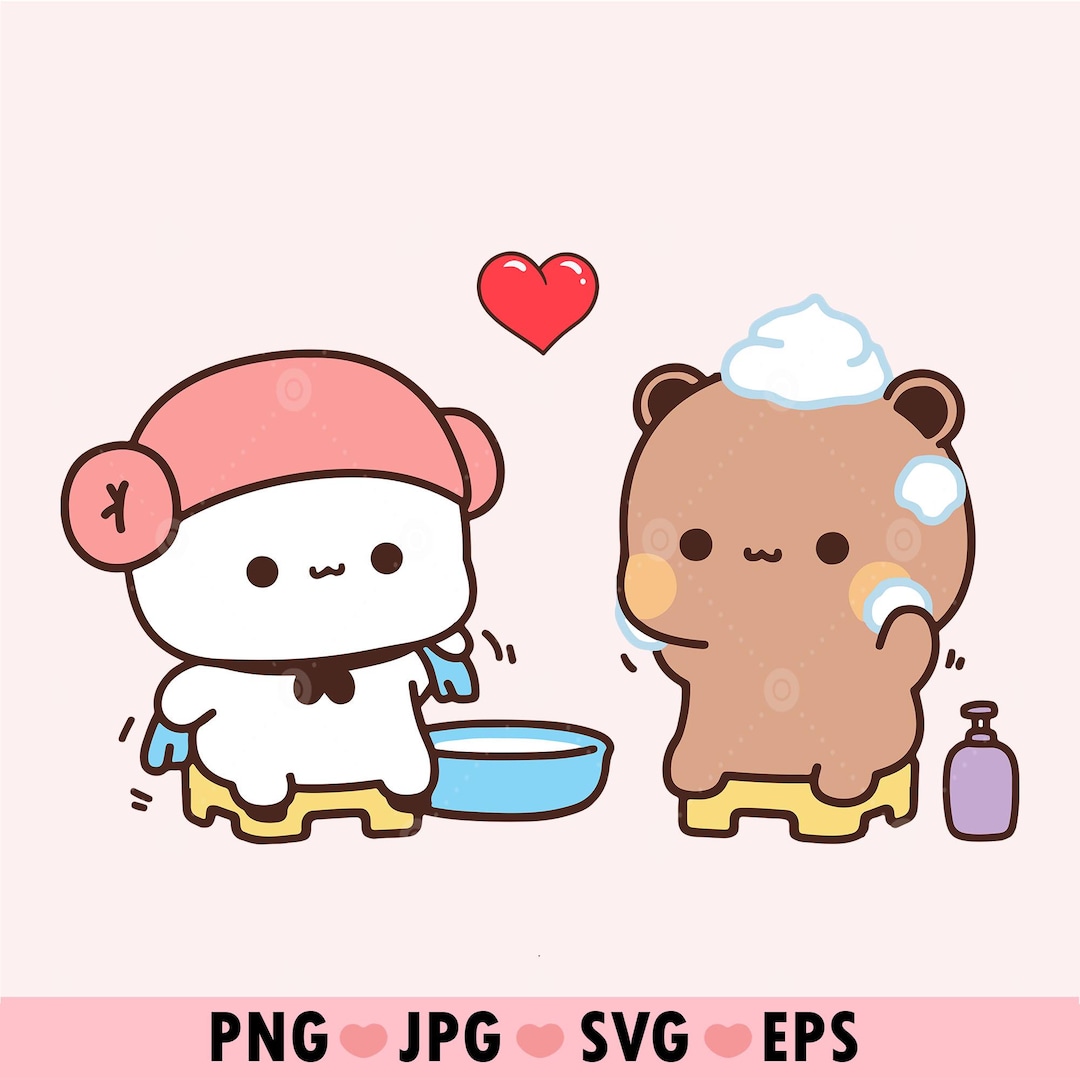 Kawaii Cute Panda Bear Shower PNG - Etsy