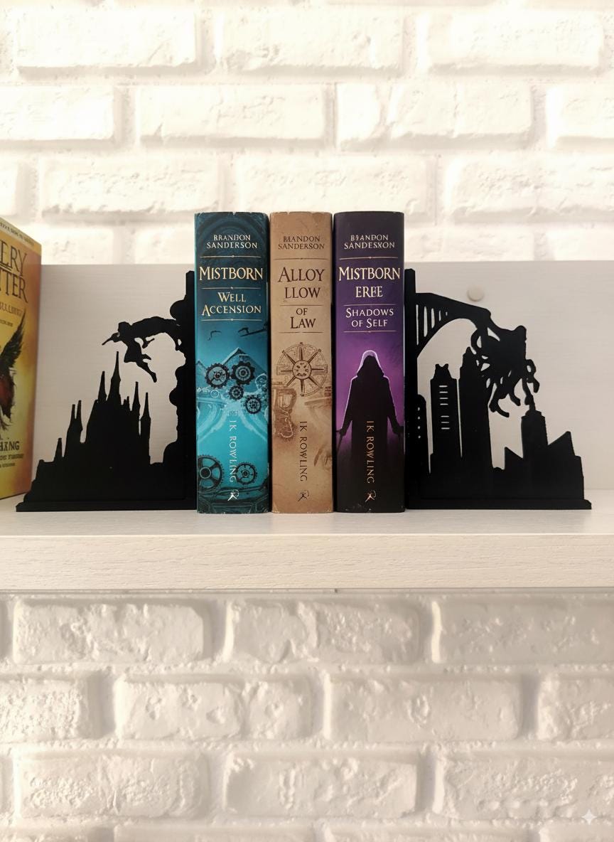 Mistborn Bookends – Inspired by Mistborn, Allomancy, Cosmere, Epic ...