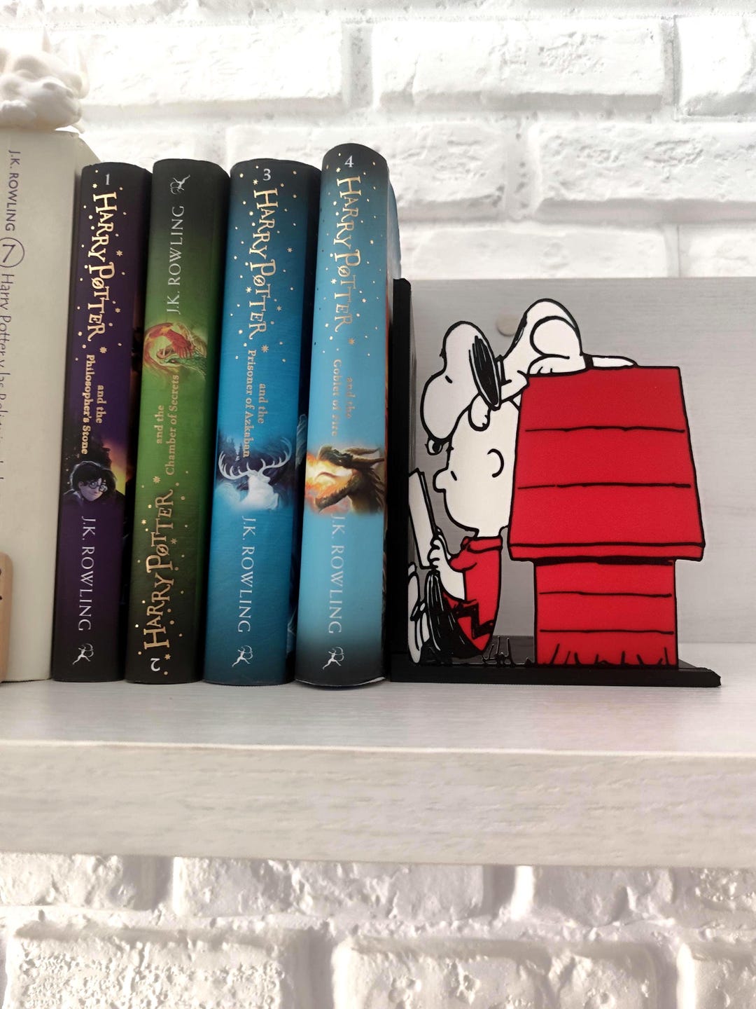 3D Printed Snoopy Bookends – Retro Peanuts Decor, Original Gift for ...