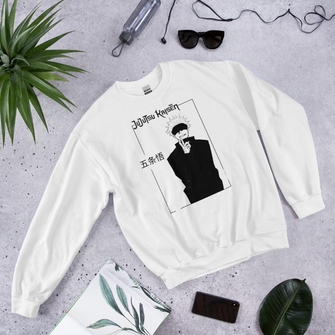 Satoru Gojo Jujutsu Kaisen Sweatshirt JJK Gojo Anime Sweatshirt ...