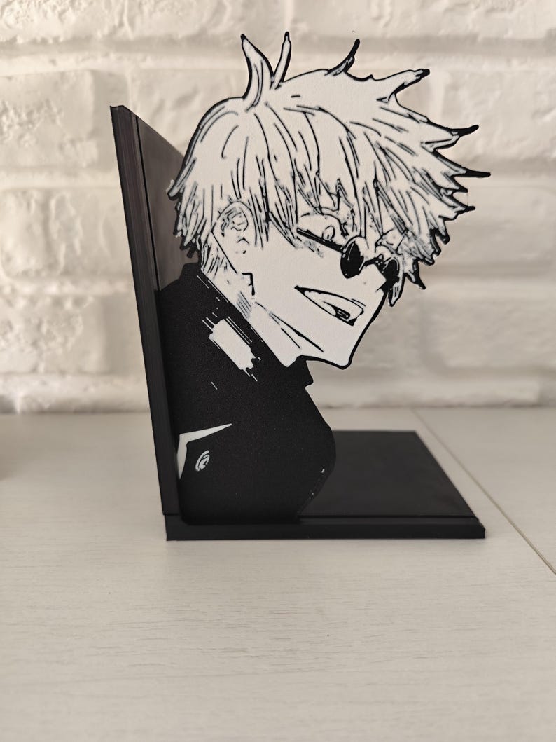 Gojo Satoru Anime Bookends – Anime Style Decor | JJK Geek Gift ...