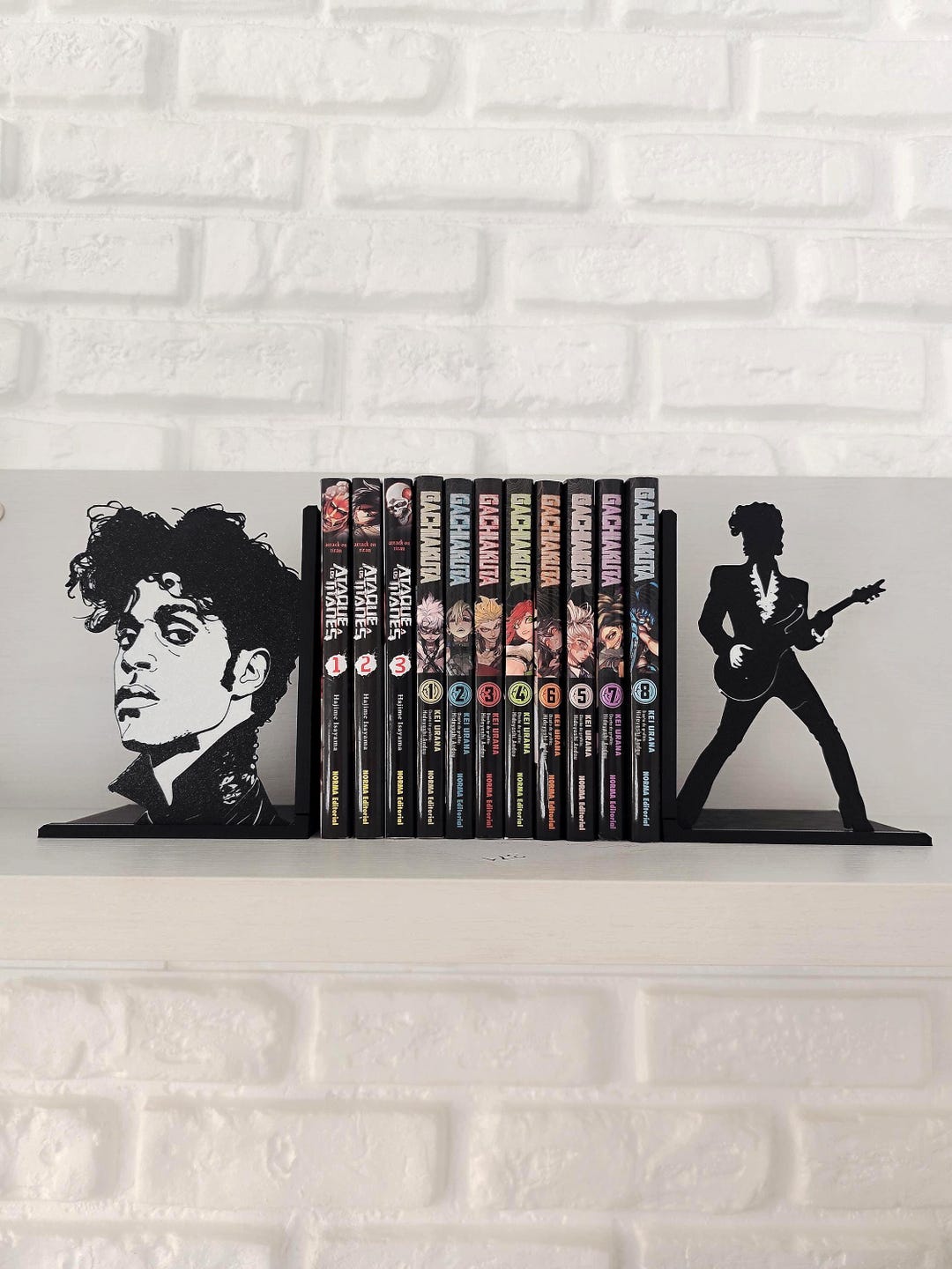 Prince Singer Bookends – Pop Rock Music Bookshelf Decoration - Etsy