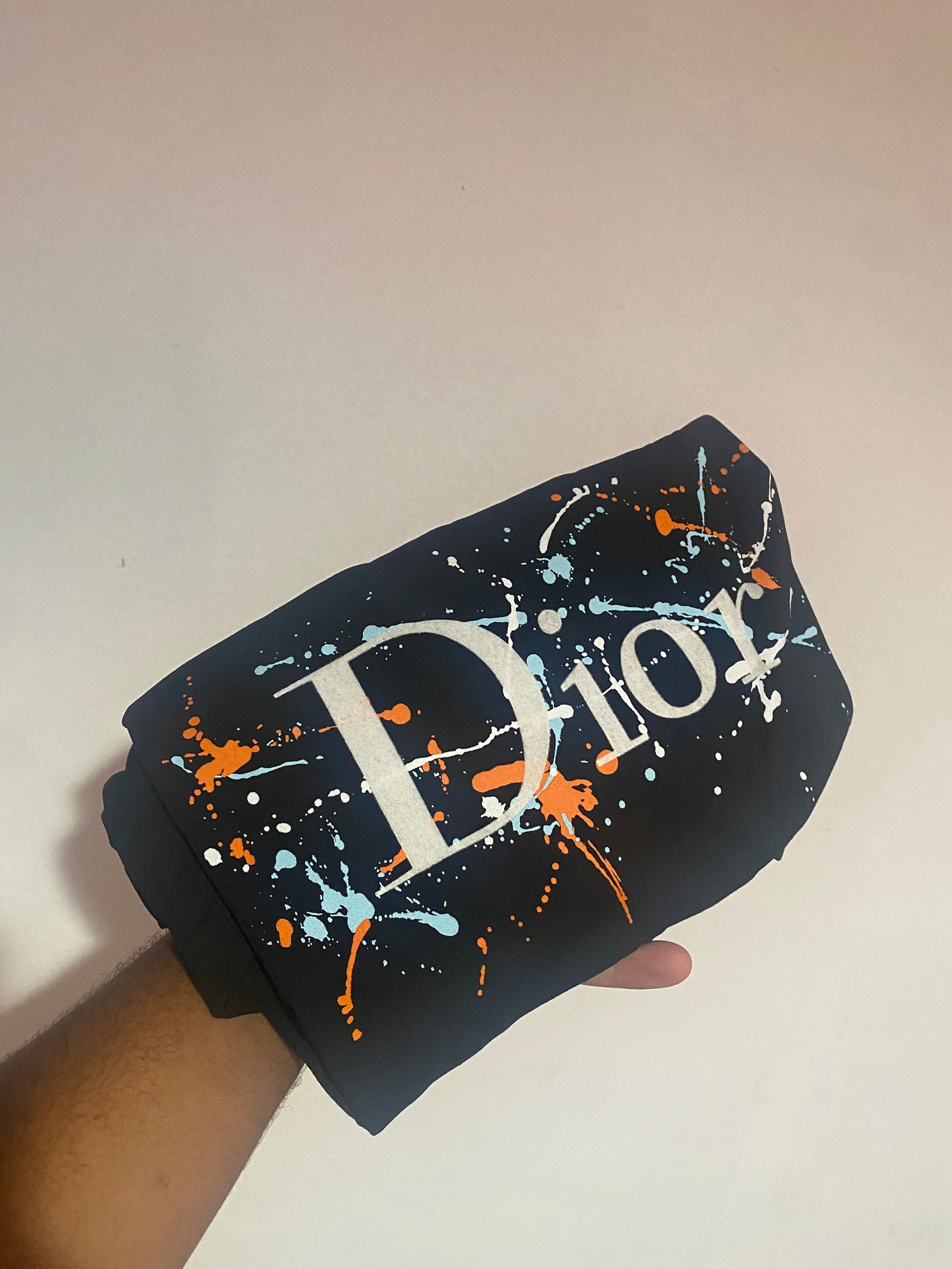 Christian Dior Paint Splatter Graphic Tee Size Large - Etsy